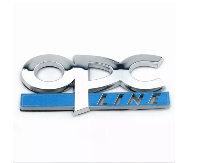 Emblema Logo Opc Line Cromado Adhesivo 3m Tuning Plateado - Impormel