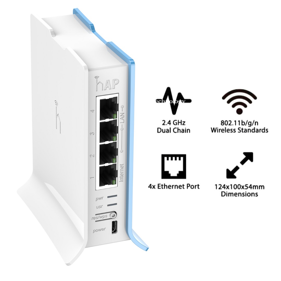 Router Mikrotik Hap Lite Rb941-2nd- Wifi 300mbps L4 - Impormel