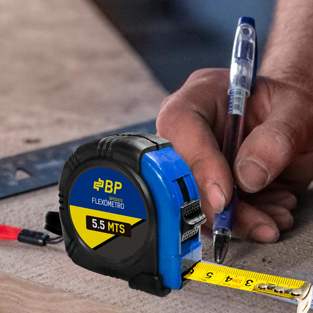 Flexometro De 5.5mtsx19mm Con Antideslizante Metros/pulgadas - Impormel